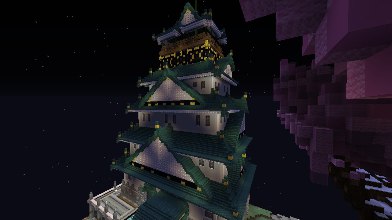 Osaka Castle Recreation on Minecraft Server Minecraft Map