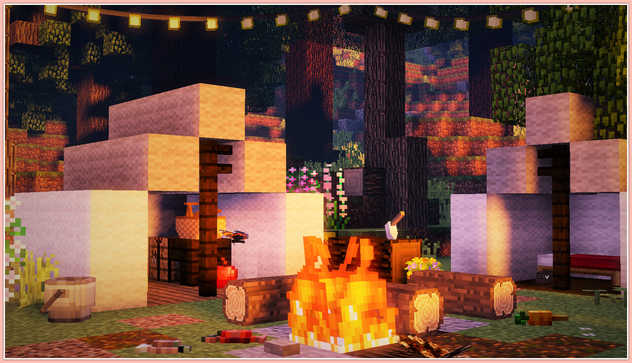 Minecraft Camping Challenge | 1.15+ 1.14, 1.13, 1.12.2, 1.11, 1.10 - 1. ...