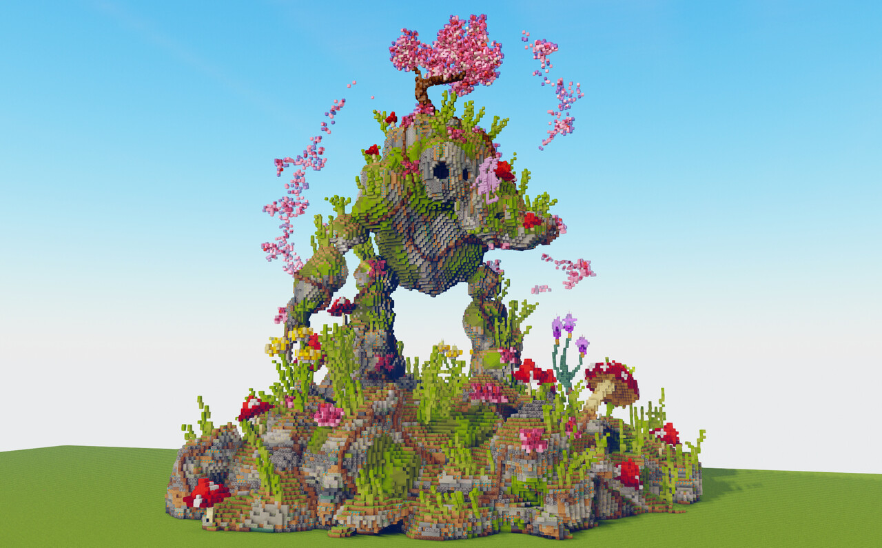Cherry Blossom Golem Minecraft Map