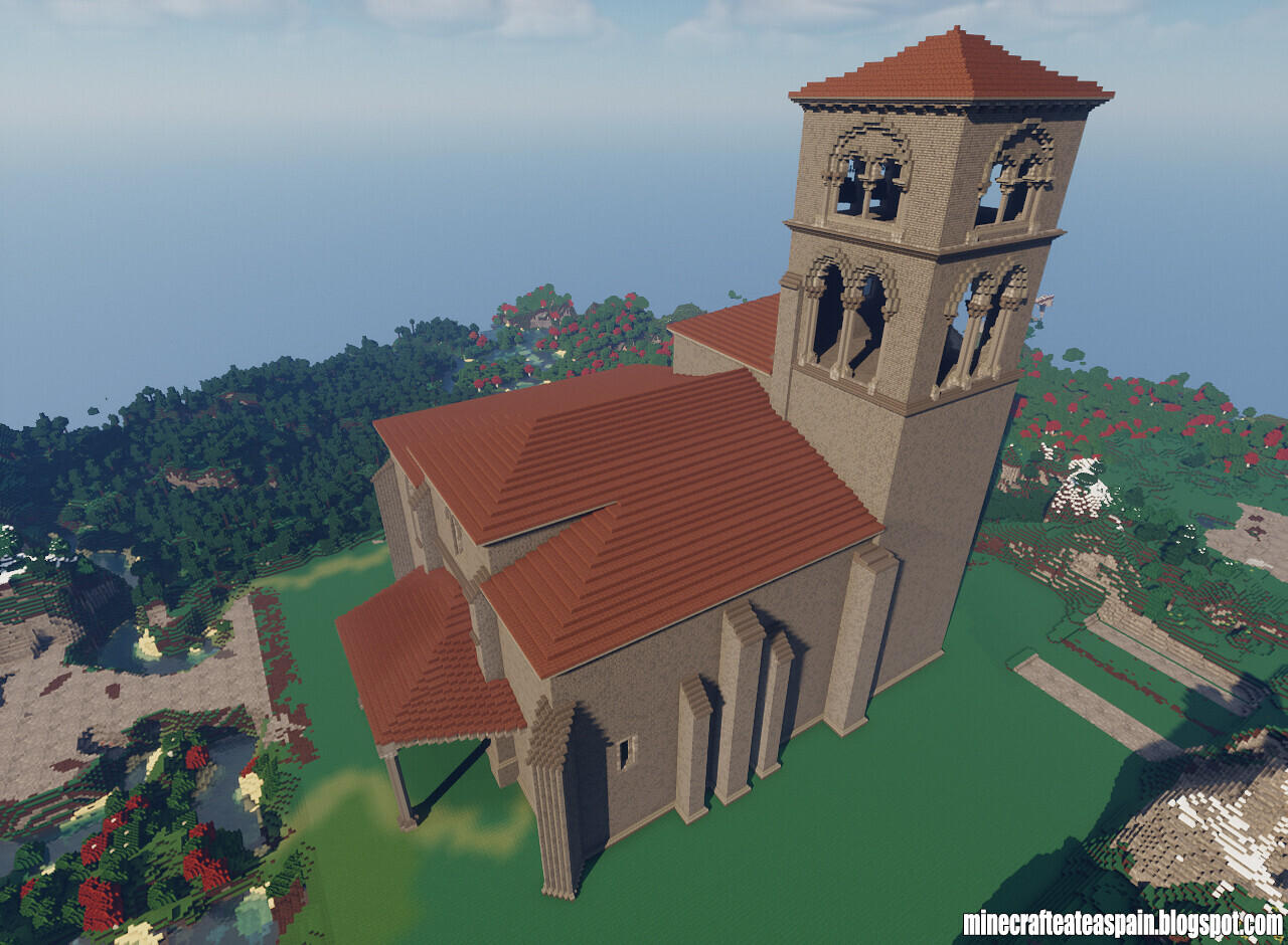 Minecraft replica of the Romanesque Church of San Martin Obispo ...