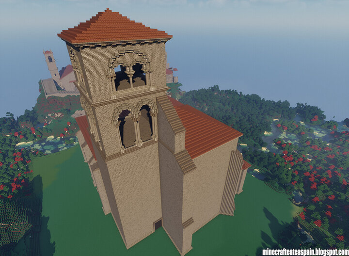 Minecraft replica of the Romanesque Church of San Martin Obispo ...