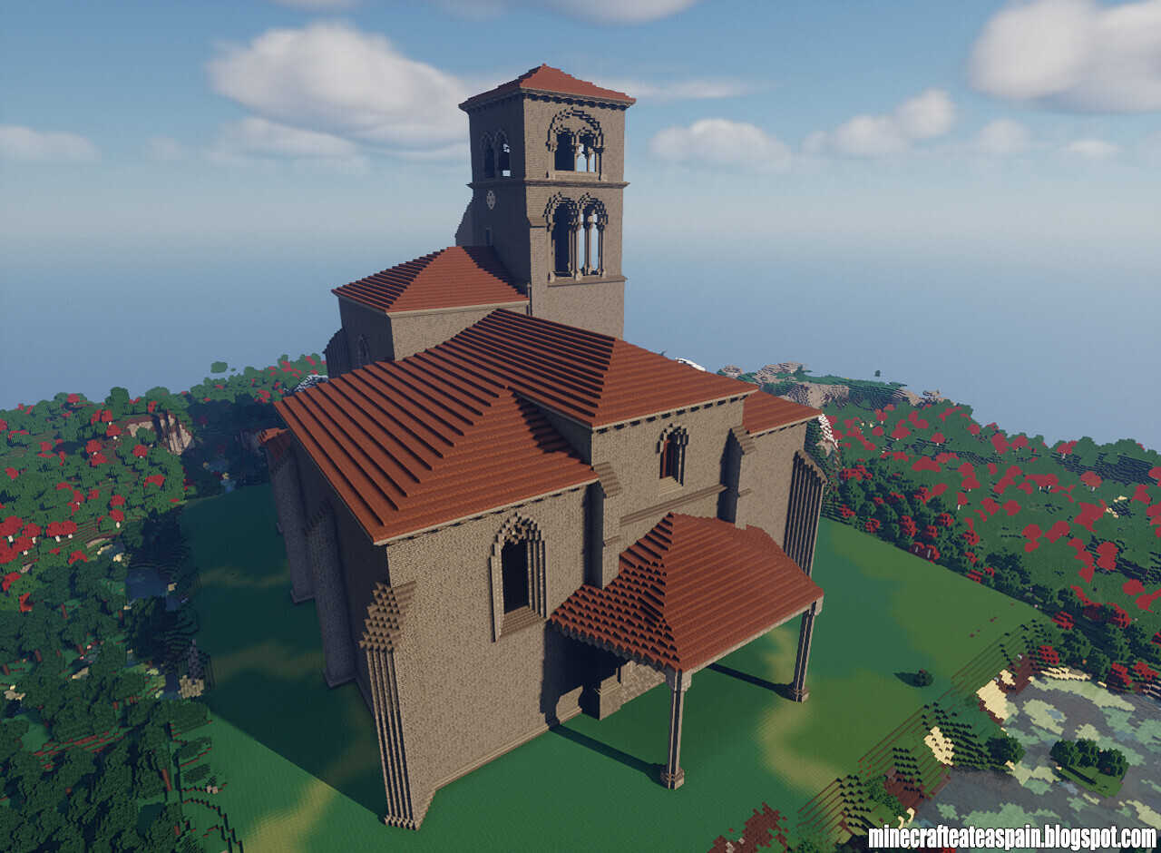 Minecraft replica of the Romanesque Church of San Martin Obispo ...
