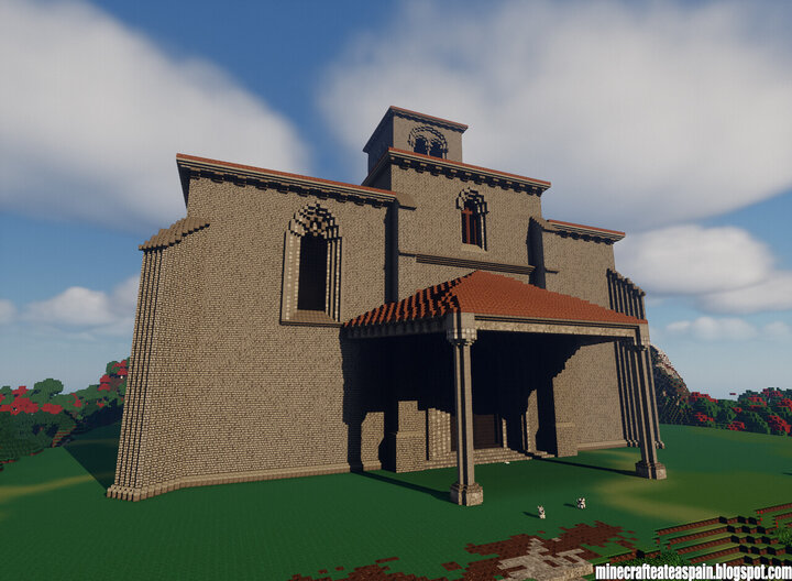Minecraft replica of the Romanesque Church of San Martin Obispo ...