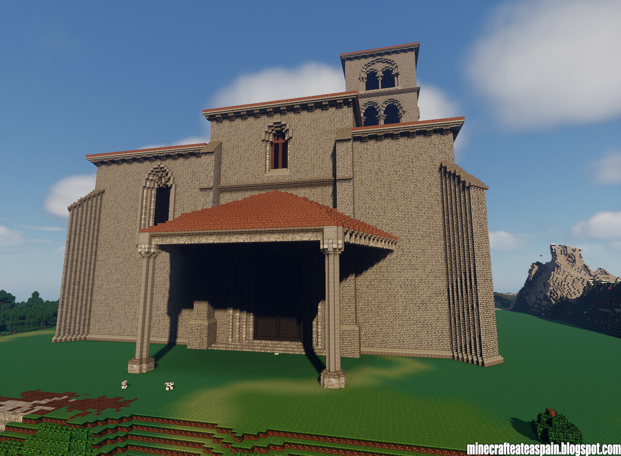 Minecraft replica of the Romanesque Church of San Martin Obispo ...