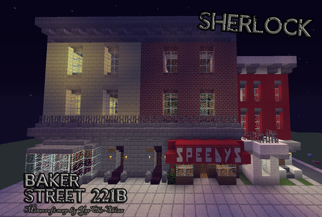 Baker Street 221B – Flat from Sherlock by BBC Minecraft Map