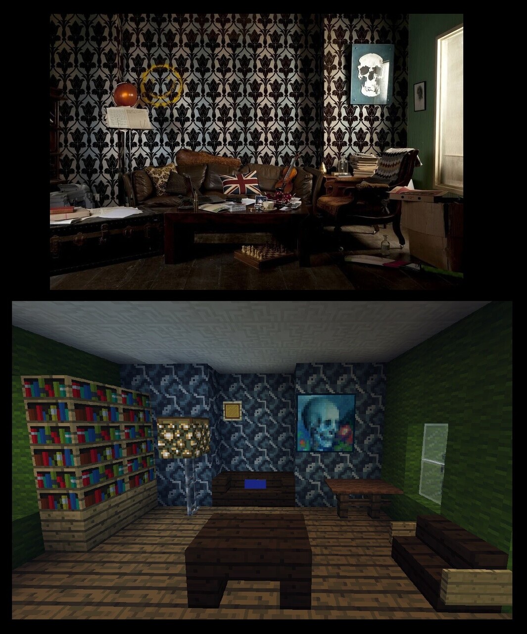 Baker Street 221B – Flat from Sherlock by BBC Minecraft Map