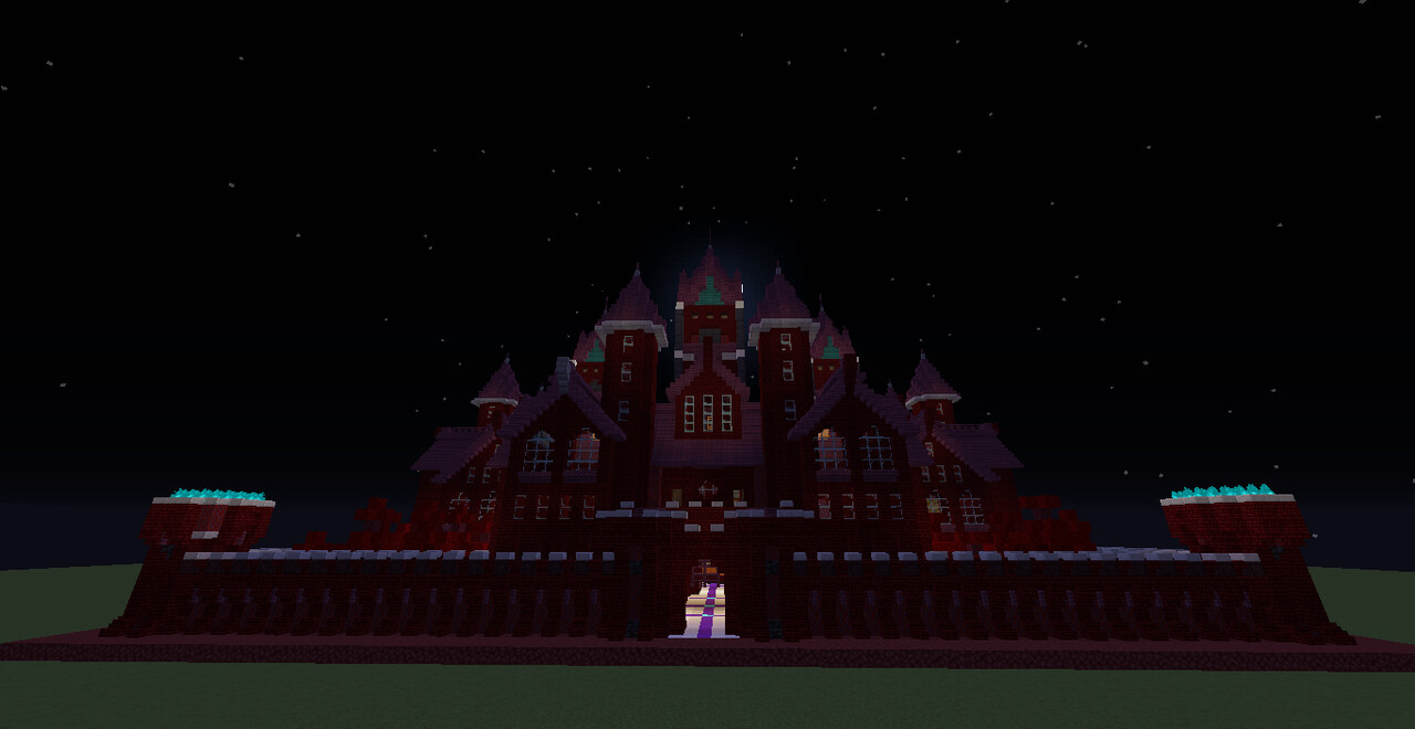 nether themed castle Minecraft Map