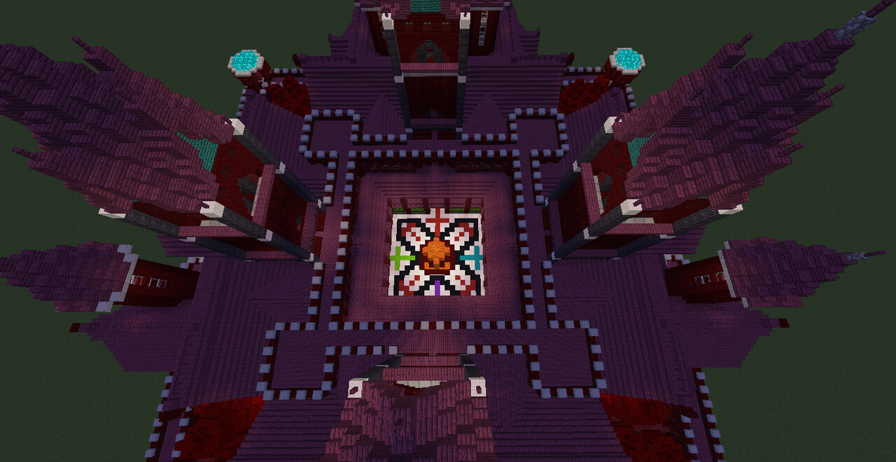 nether themed castle Minecraft Map