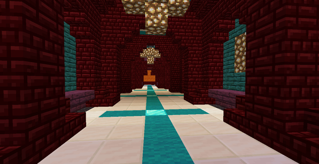 nether themed castle Minecraft Map