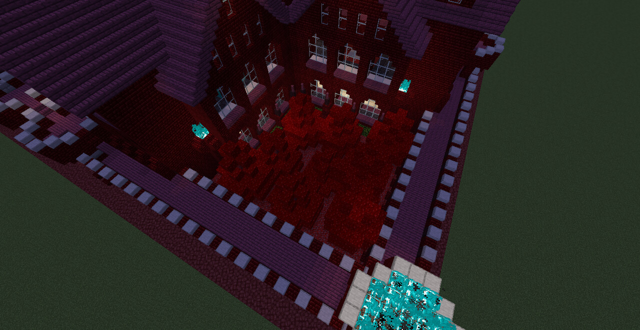 nether themed castle Minecraft Map