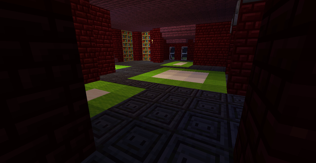 nether themed castle Minecraft Map