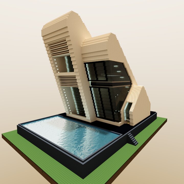 Modern Future House Minecraft Map