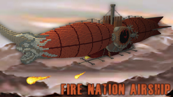 Avatar: Fire nation Airship Minecraft Map