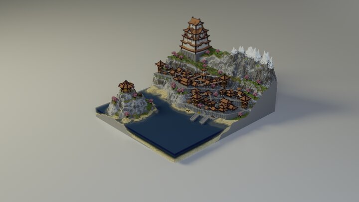Japanese Style Server Spawn | Aderlyon Build Team Minecraft Map
