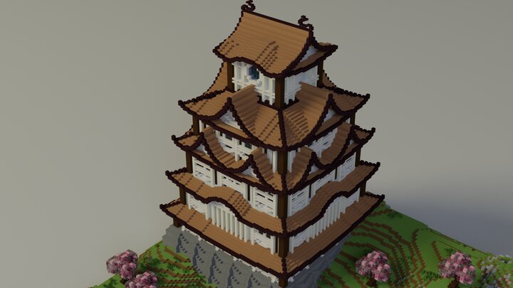 Japanese Style Server Spawn | Aderlyon Build Team Minecraft Map