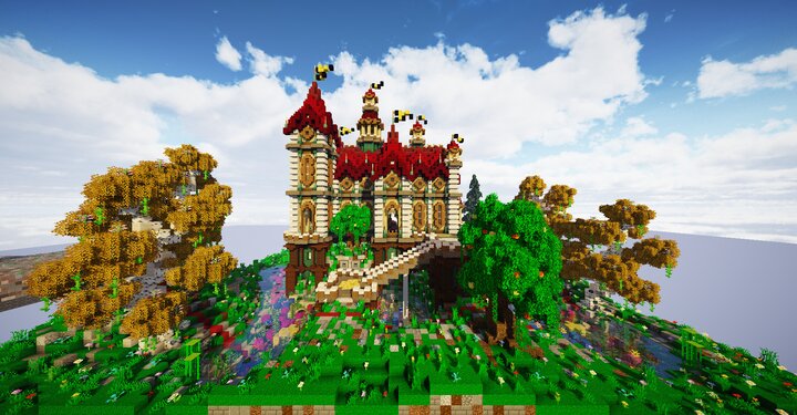 Fantasy Coral Reef Castle Minecraft Map