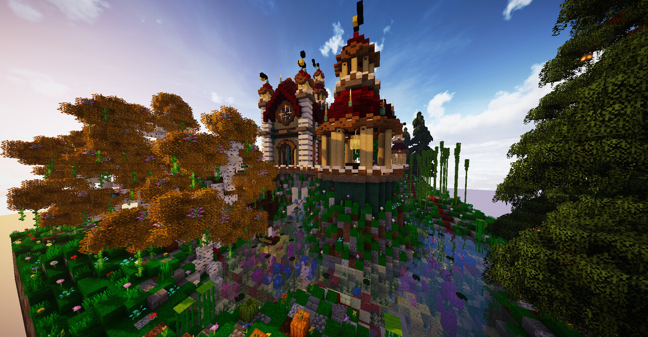 Fantasy Coral Reef Castle Minecraft Map