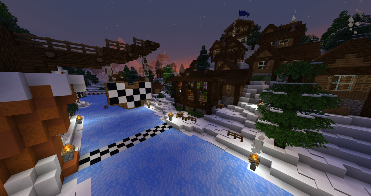 Boat Racing - Craft Team Racing Minecraft Map