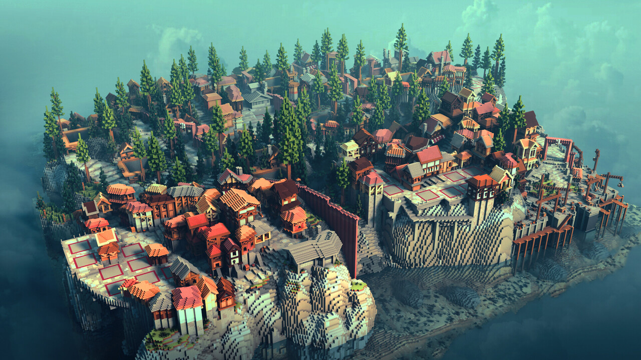 Midon - A 400x400 Minecraft Prison Map With 6 Distinct Districts ...