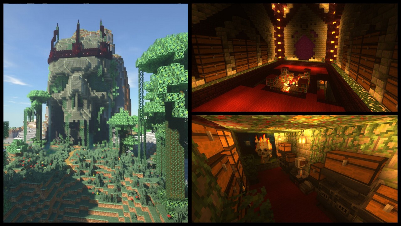 Mountain Skull Base | Schematic file Minecraft Map