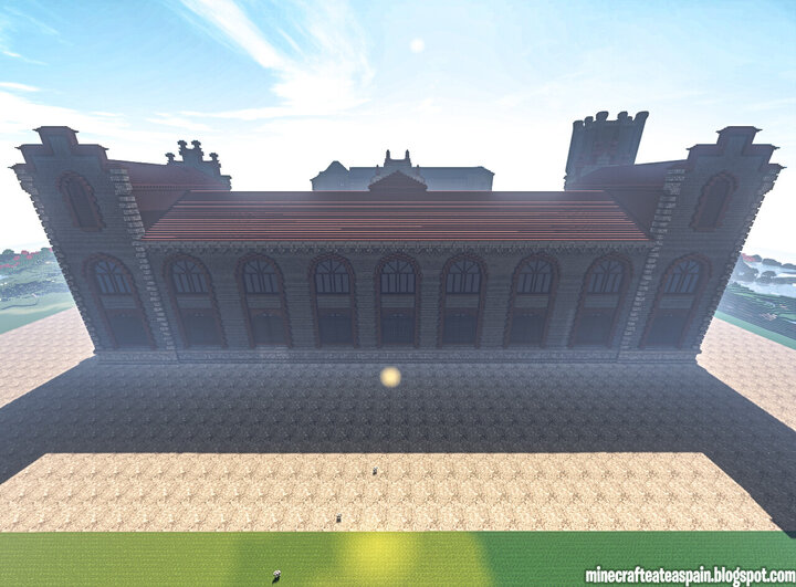 Minecraft replica of the Provincial Historical Archive of Teruel, Spain ...