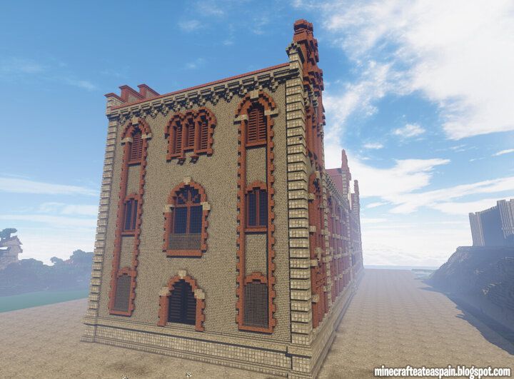Minecraft replica of the Provincial Historical Archive of Teruel, Spain ...