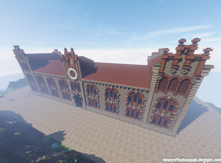 Minecraft replica of the Provincial Historical Archive of Teruel, Spain ...