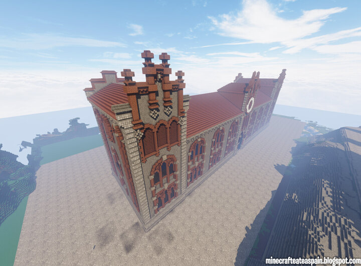 Minecraft replica of the Provincial Historical Archive of Teruel, Spain ...