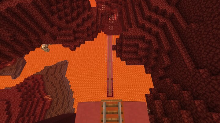 Nether Roller Coaster Minecraft Map