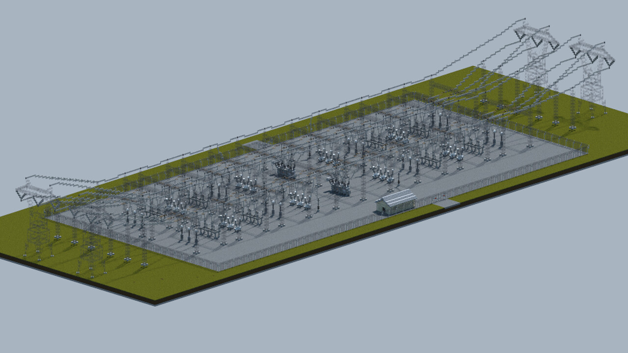 Electrical transmission substation [With download] Minecraft Map