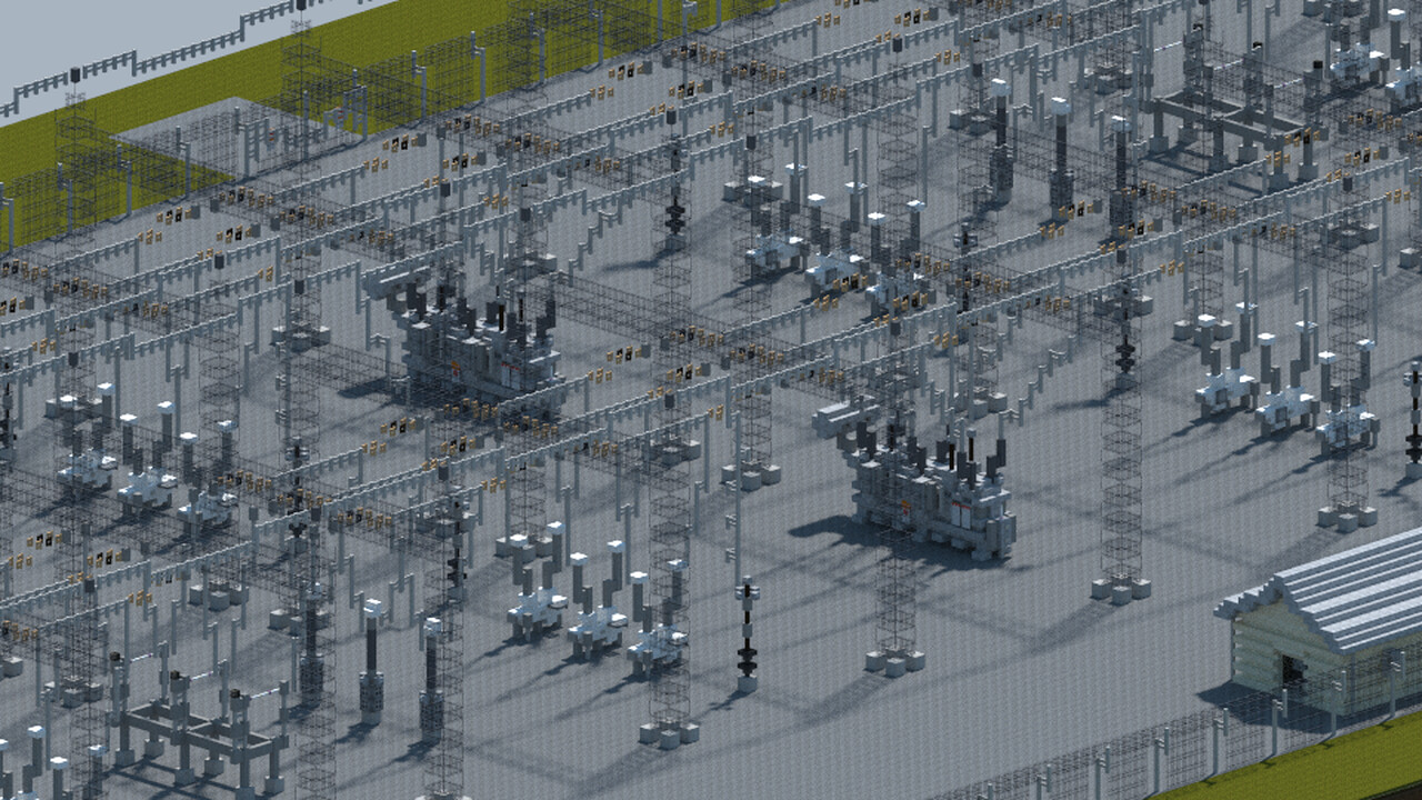 Electrical transmission substation [With download] Minecraft Map