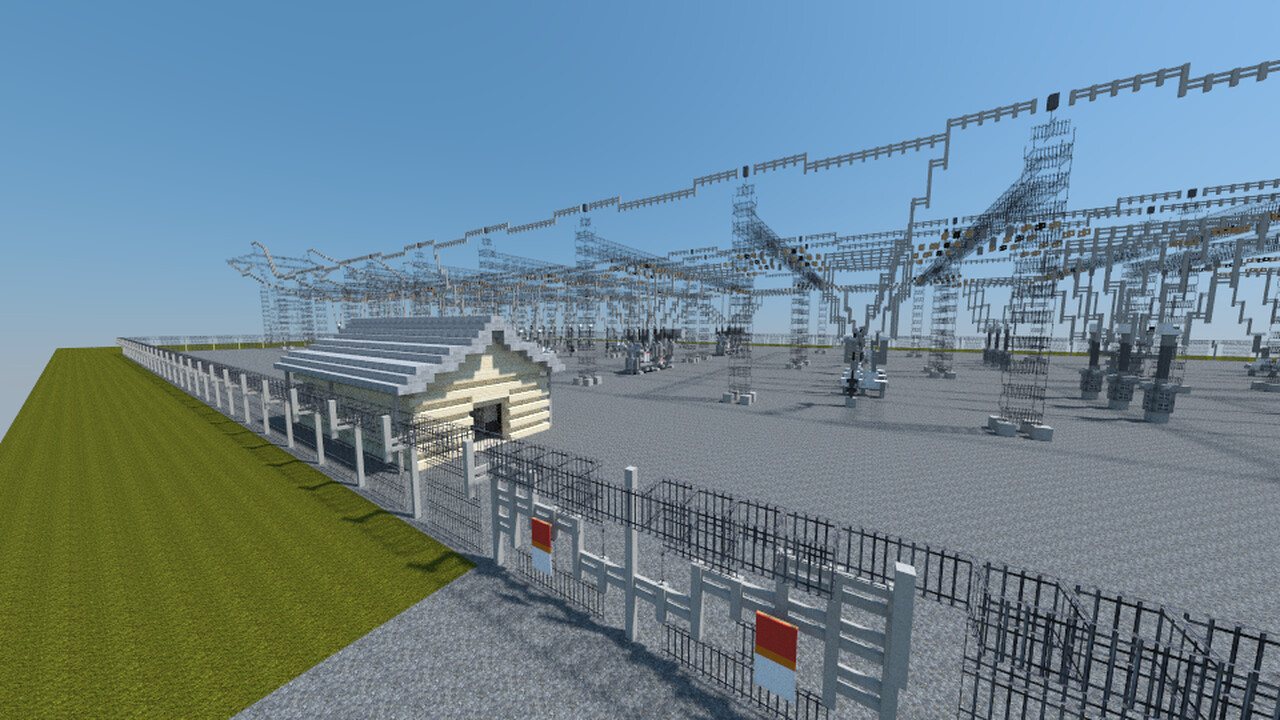 Electrical transmission substation [With download] Minecraft Map
