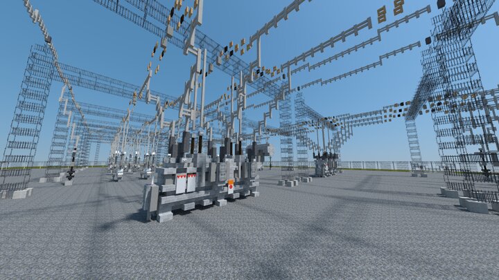 Electrical transmission substation [With download] Minecraft Map