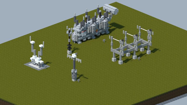 Electrical transmission substation [With download] Minecraft Map
