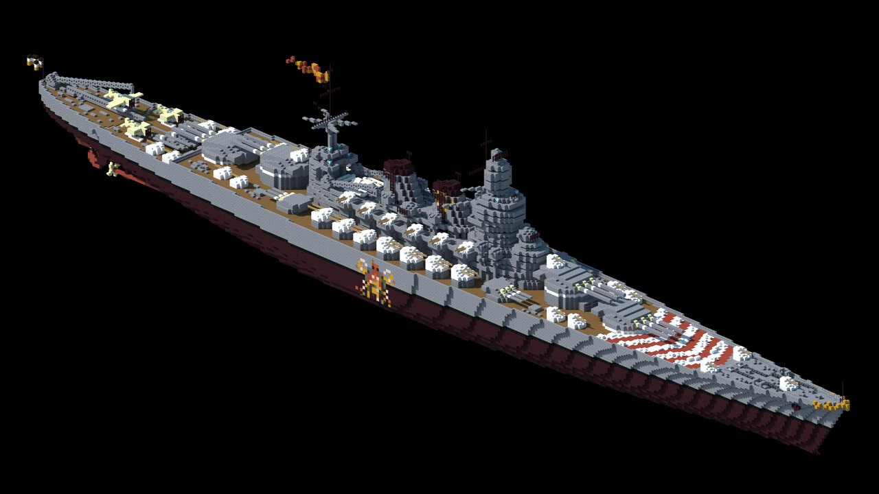 Fictional Imperial Battleship - Tiziano Vicellio Minecraft Map