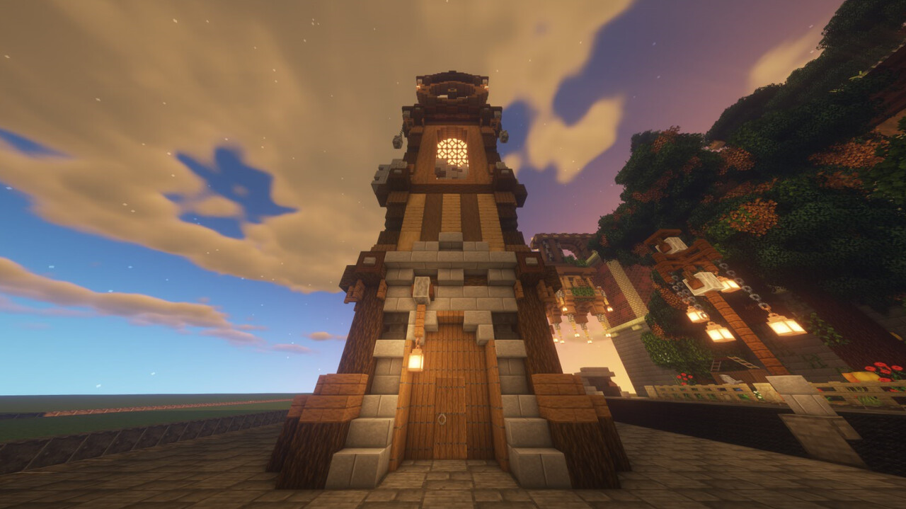 Steampunk Clock tower by HueZuX - 1.14-1.16 Minecraft Map