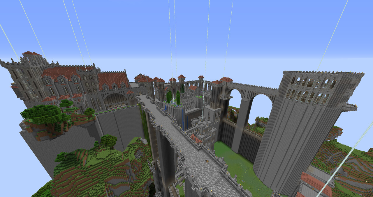 Huge fantasy/medieval castle Minecraft Map