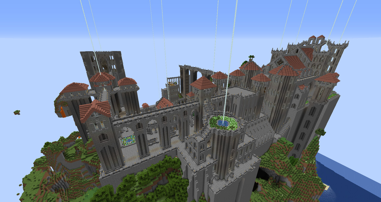 Huge fantasy/medieval castle Minecraft Map