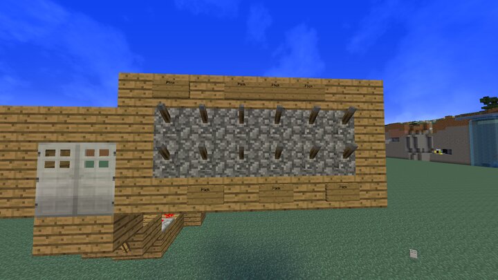 Redstone Lever Door (schematic) Minecraft Map