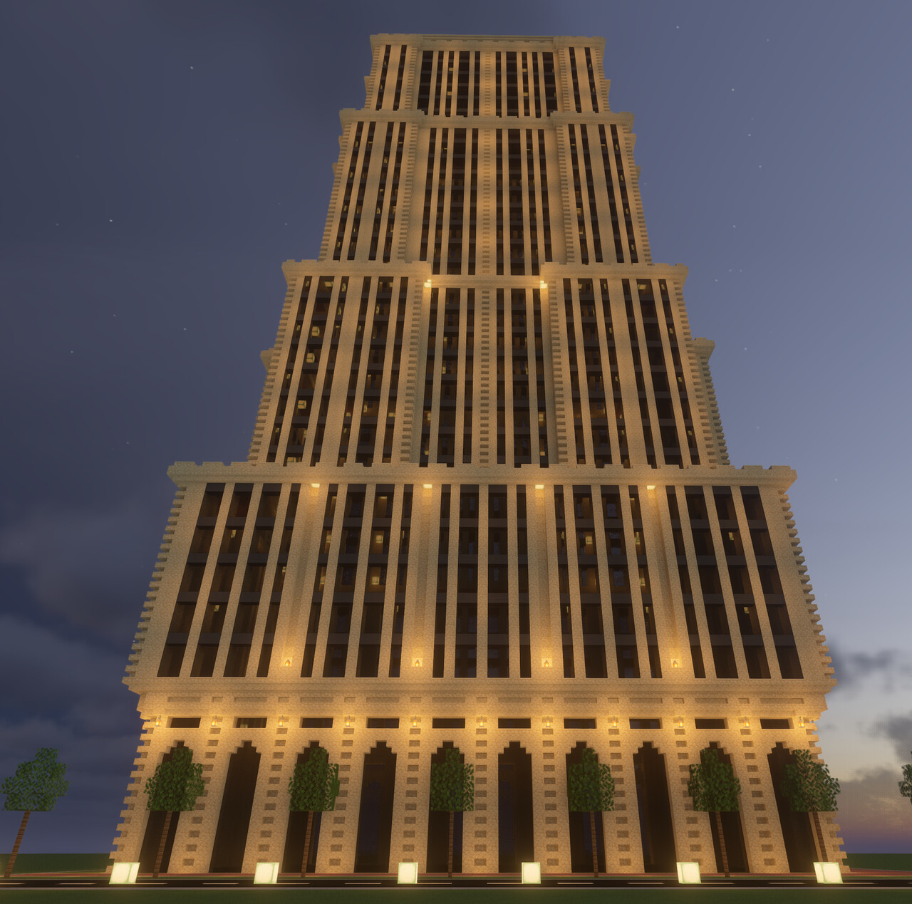 Sandstone Skyscraper 1 Minecraft Map