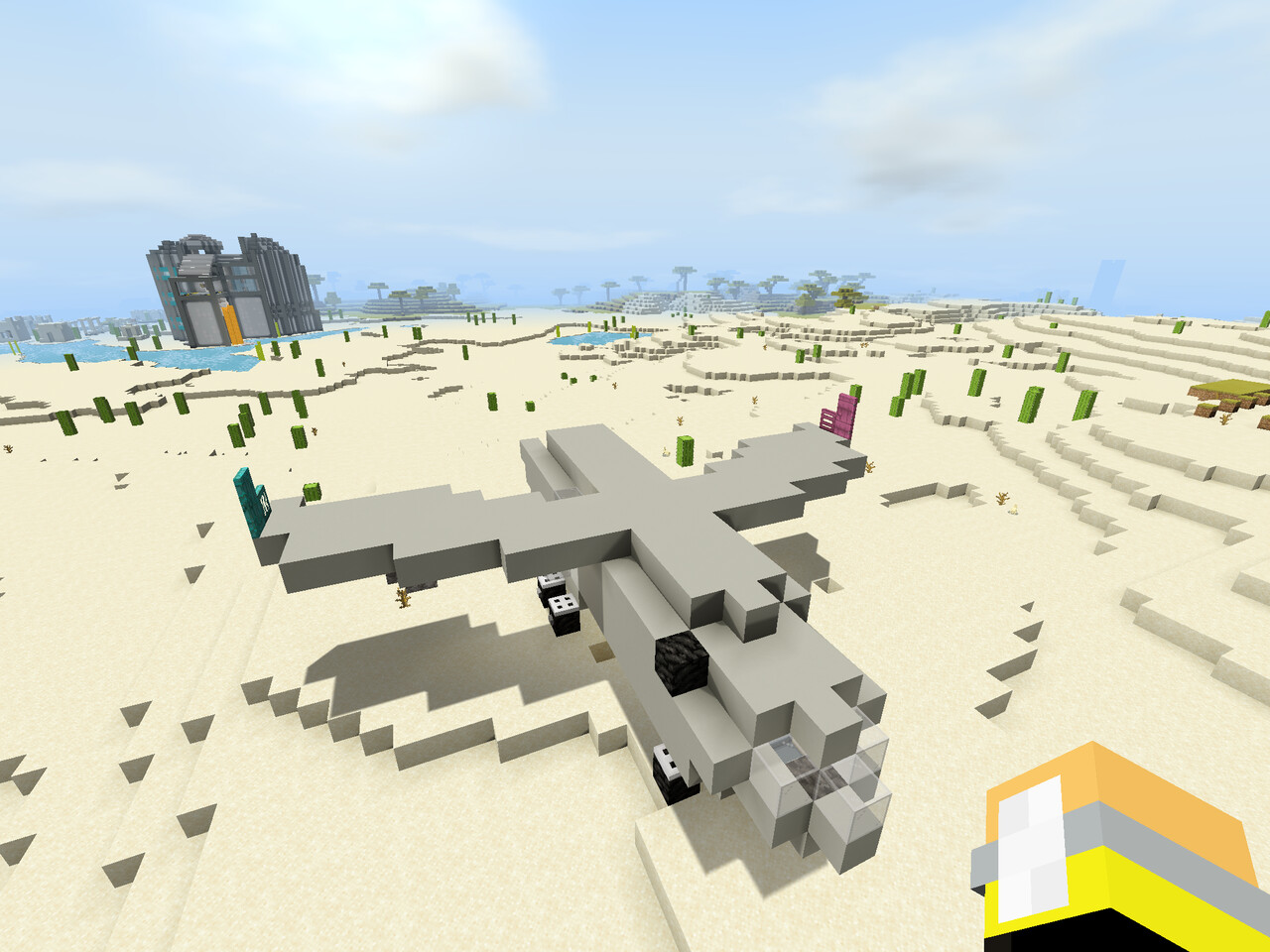 Army Plane with Interior Minecraft Map