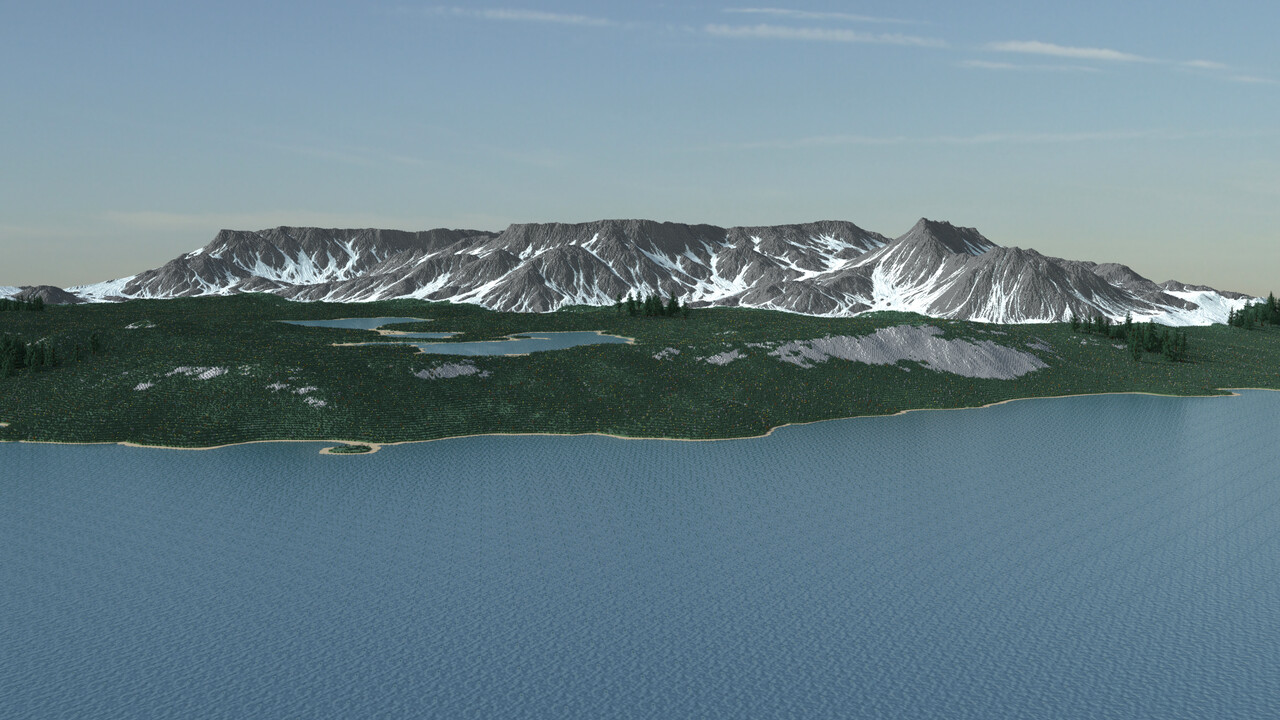 Esketika (10k x 9k) Custom Continent Minecraft Map