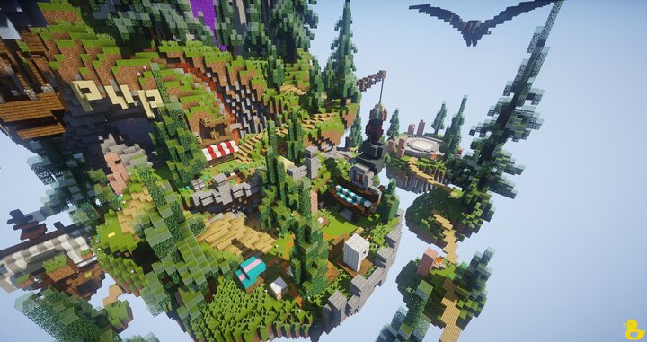 Skeleton Island Spawn Minecraft Map