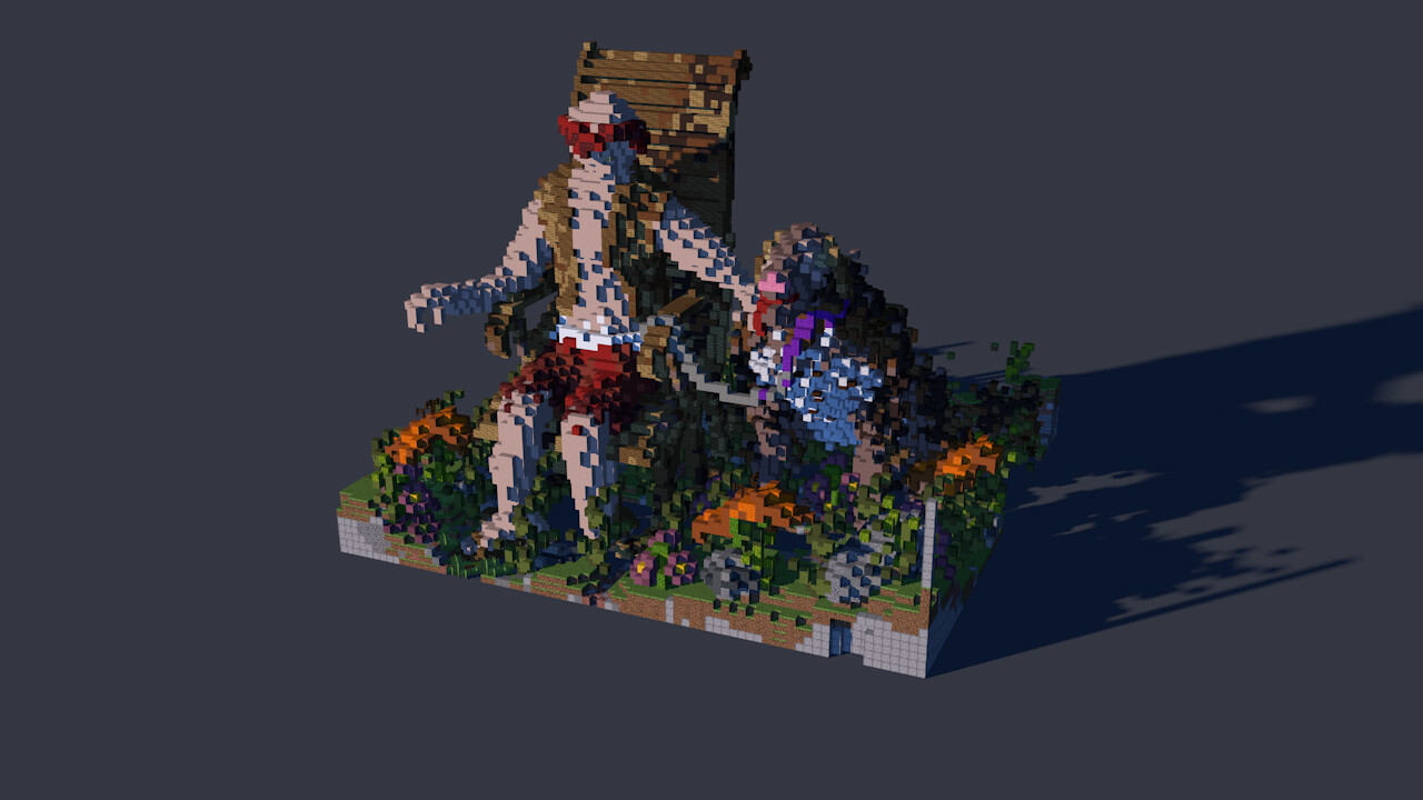 Human and Dog Organic Minecraft Map