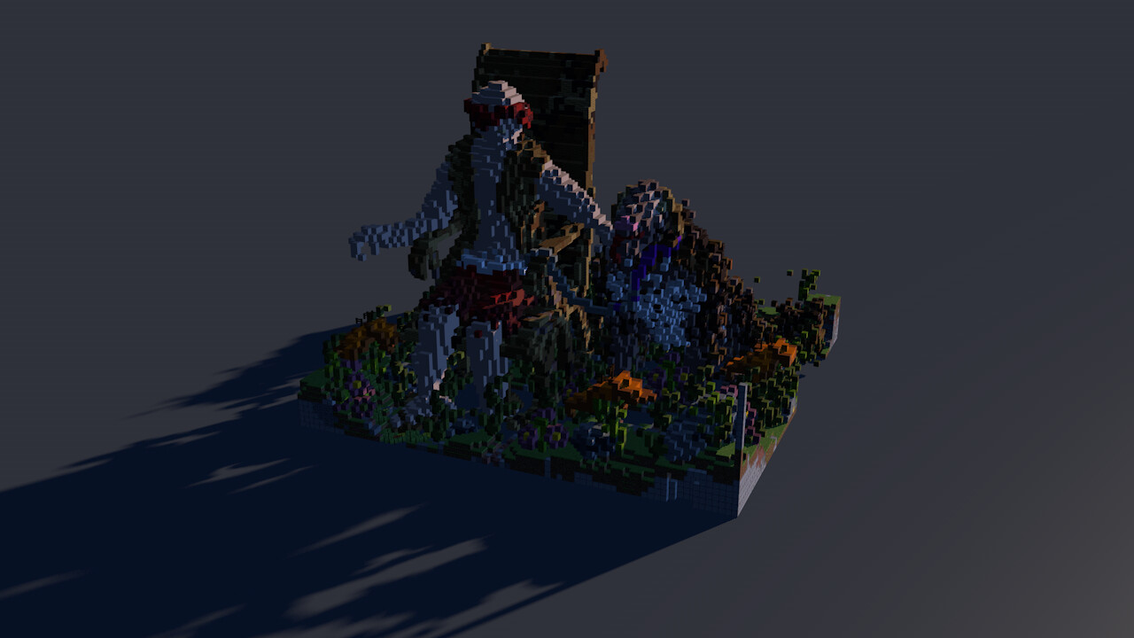 Human and Dog Organic Minecraft Map