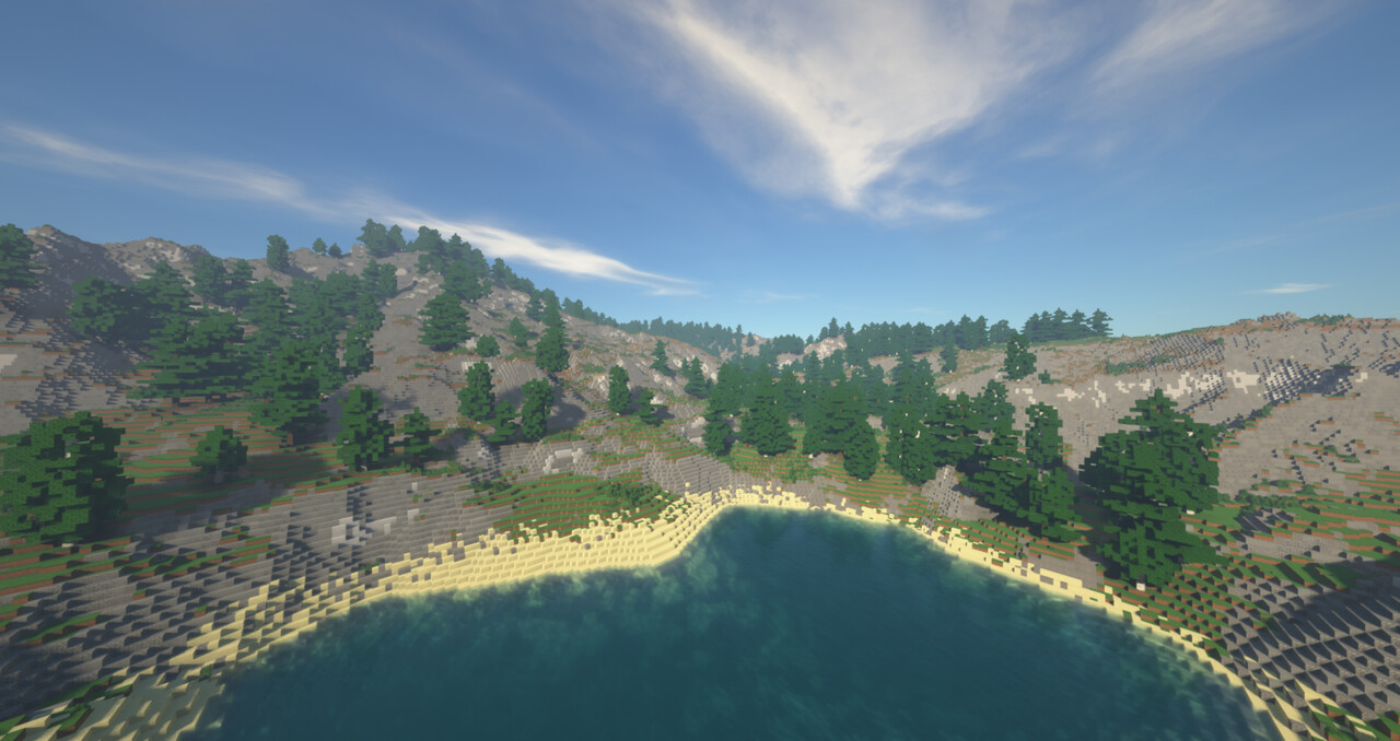 Small custom forest survival world (Worldpainter) Minecraft Map