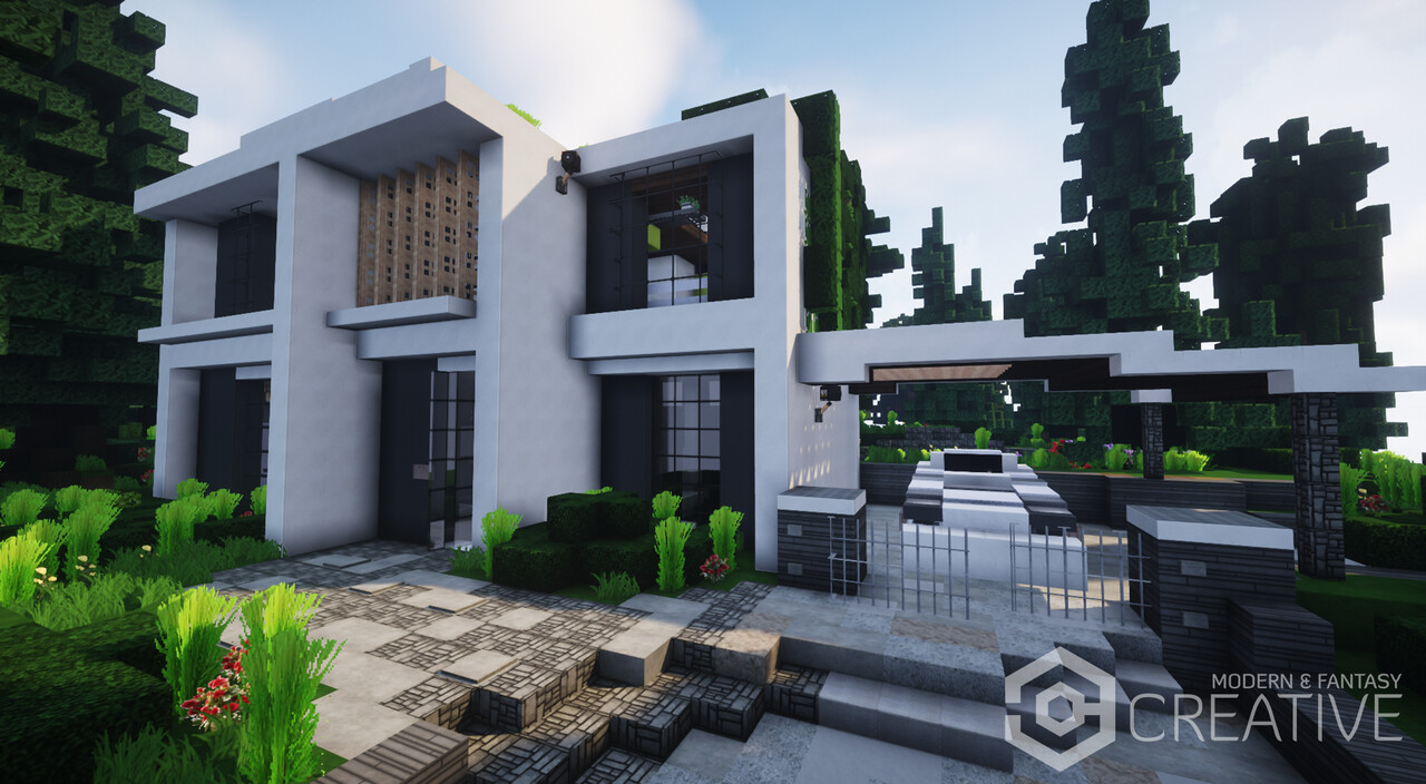 Modern Villa | with interiors | MFC | Minecraft Map