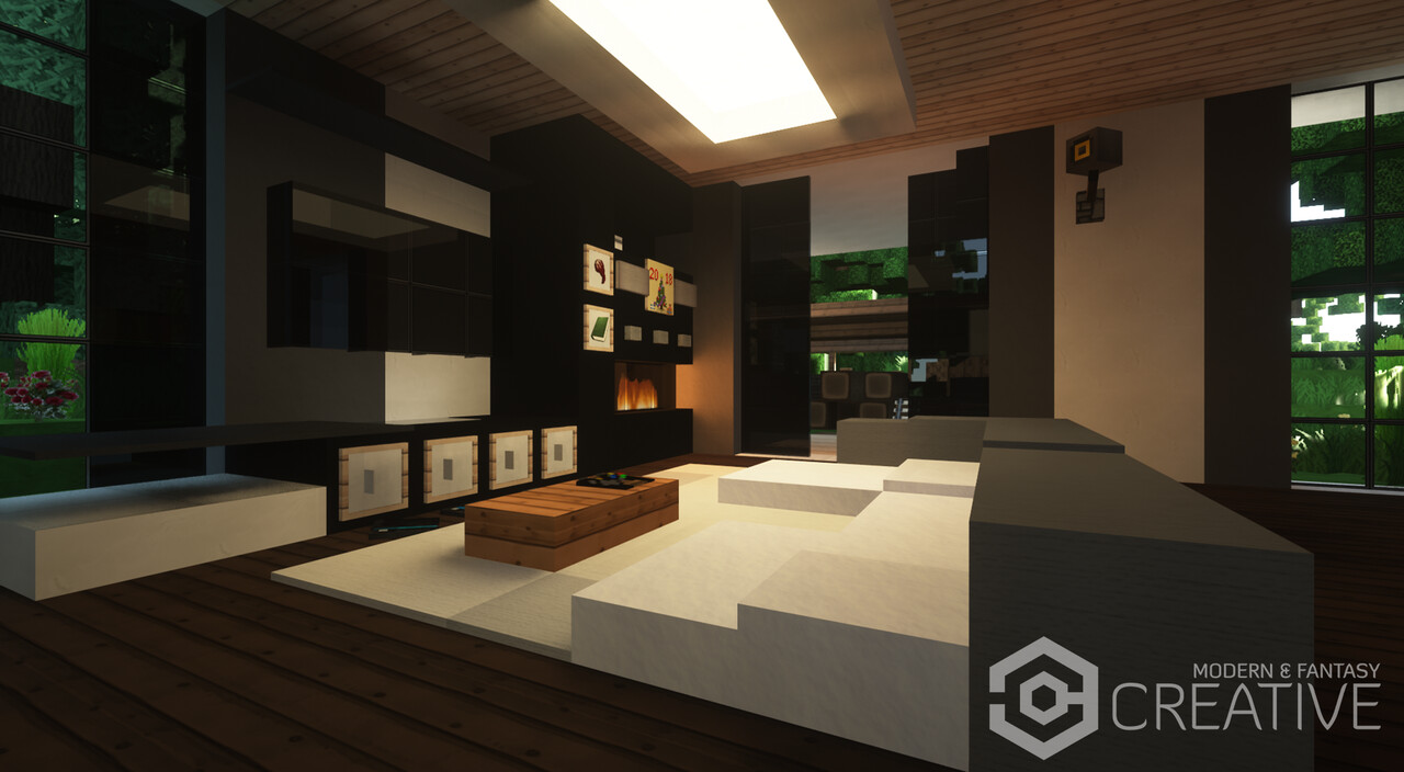 Modern Villa | with interiors | MFC | Minecraft Map
