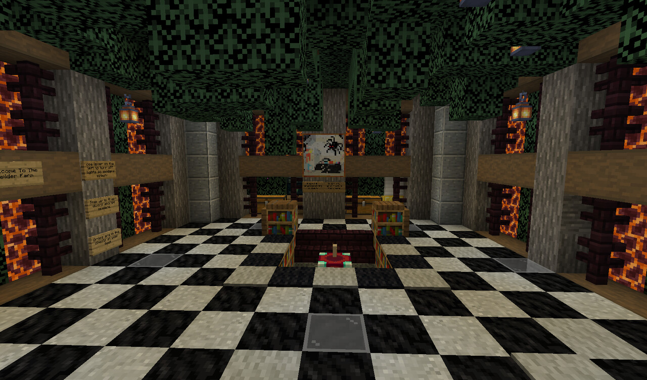 Decorated Spider Farm Minecraft Map