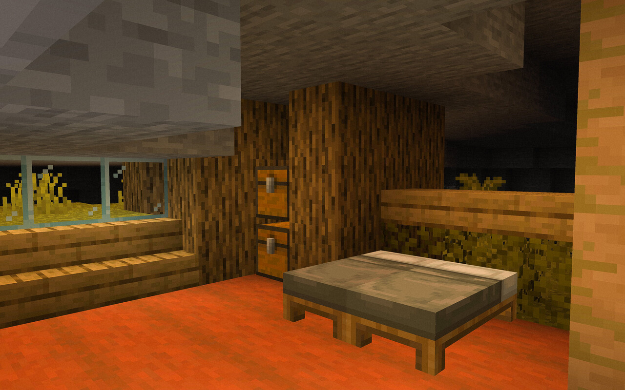 Cave Home [Small Modern Build] Minecraft Map